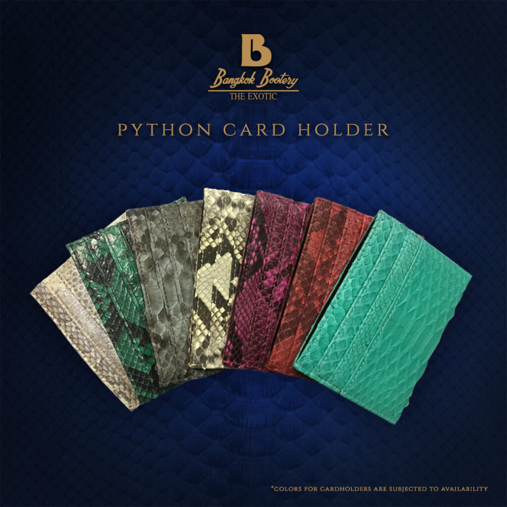 Python Skin Card Holder - on Bangkok Bootery Thailand
